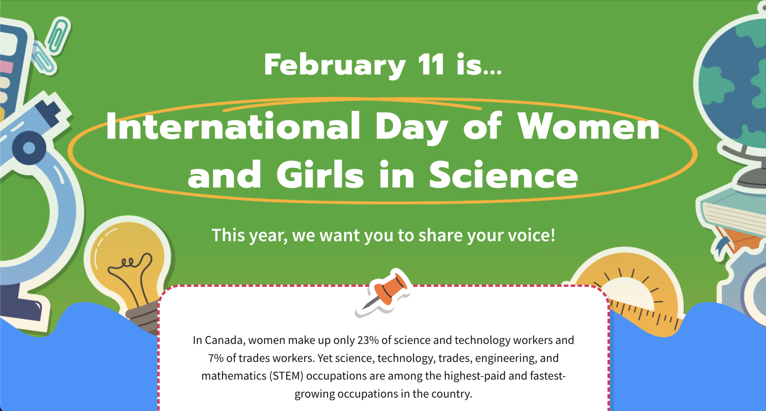 Day of Women and Girls in Science - CAGIS Clubhouse